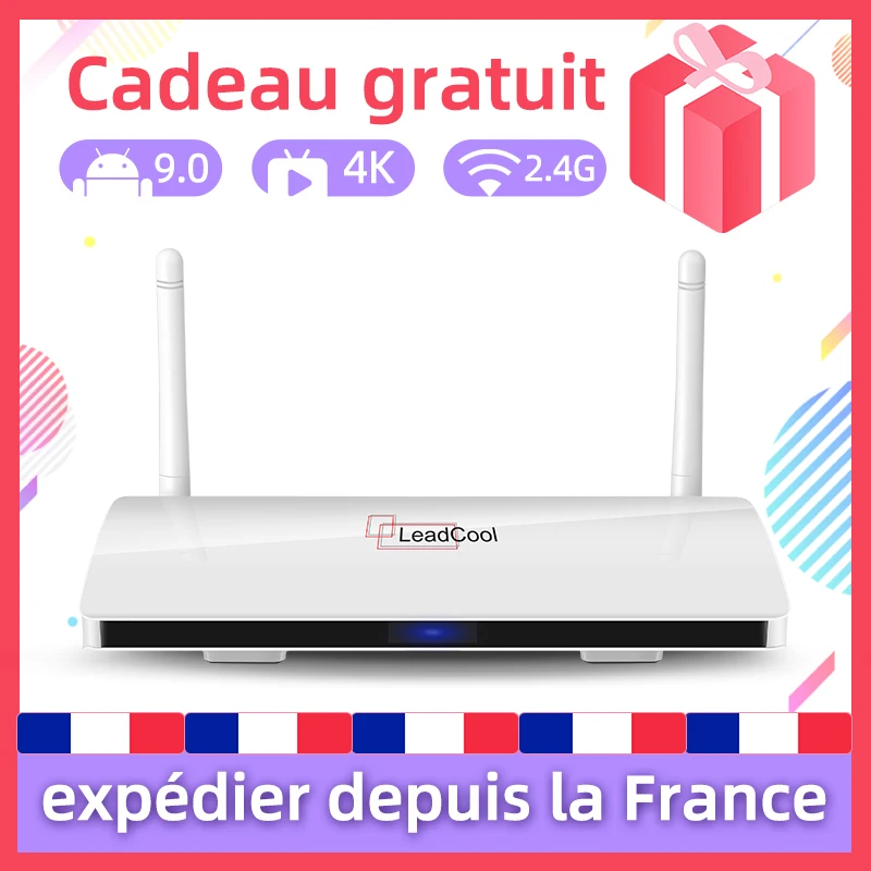 Leadcool Dispositivo de TV inteligente, decodificador con Android 9,0 ...