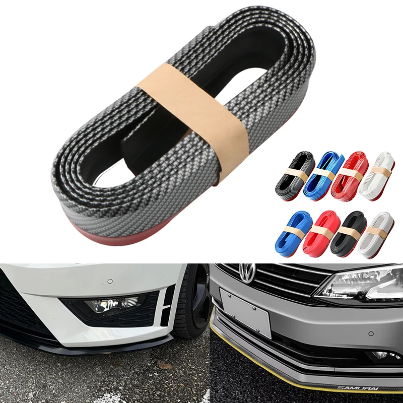 2-5M-Car-Front-Bumper-Lip-Rubber-Car-Bumper-Protectors-Body-Spoiler ...