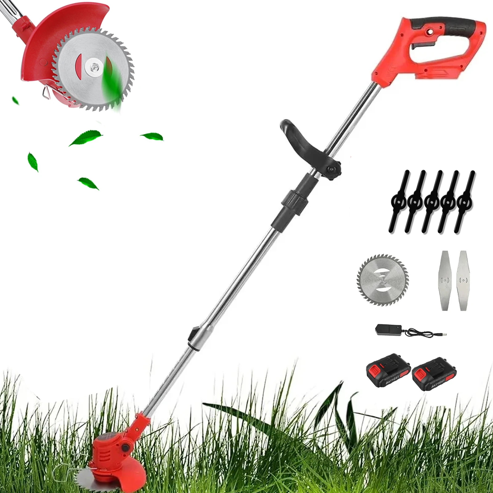 21V-Electric-Grass-Trimmer-With-Li-ion-Battery-Lawn-Mower-Powerful ...