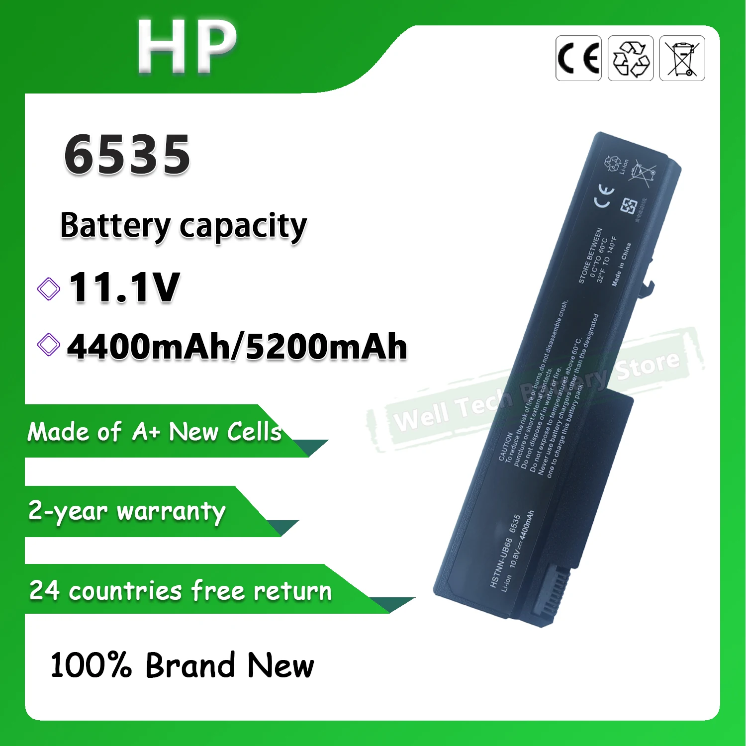 6535-Laptop-Battery-for-HP-EliteBook-6930p-8440p-COMPAQ-Business ...