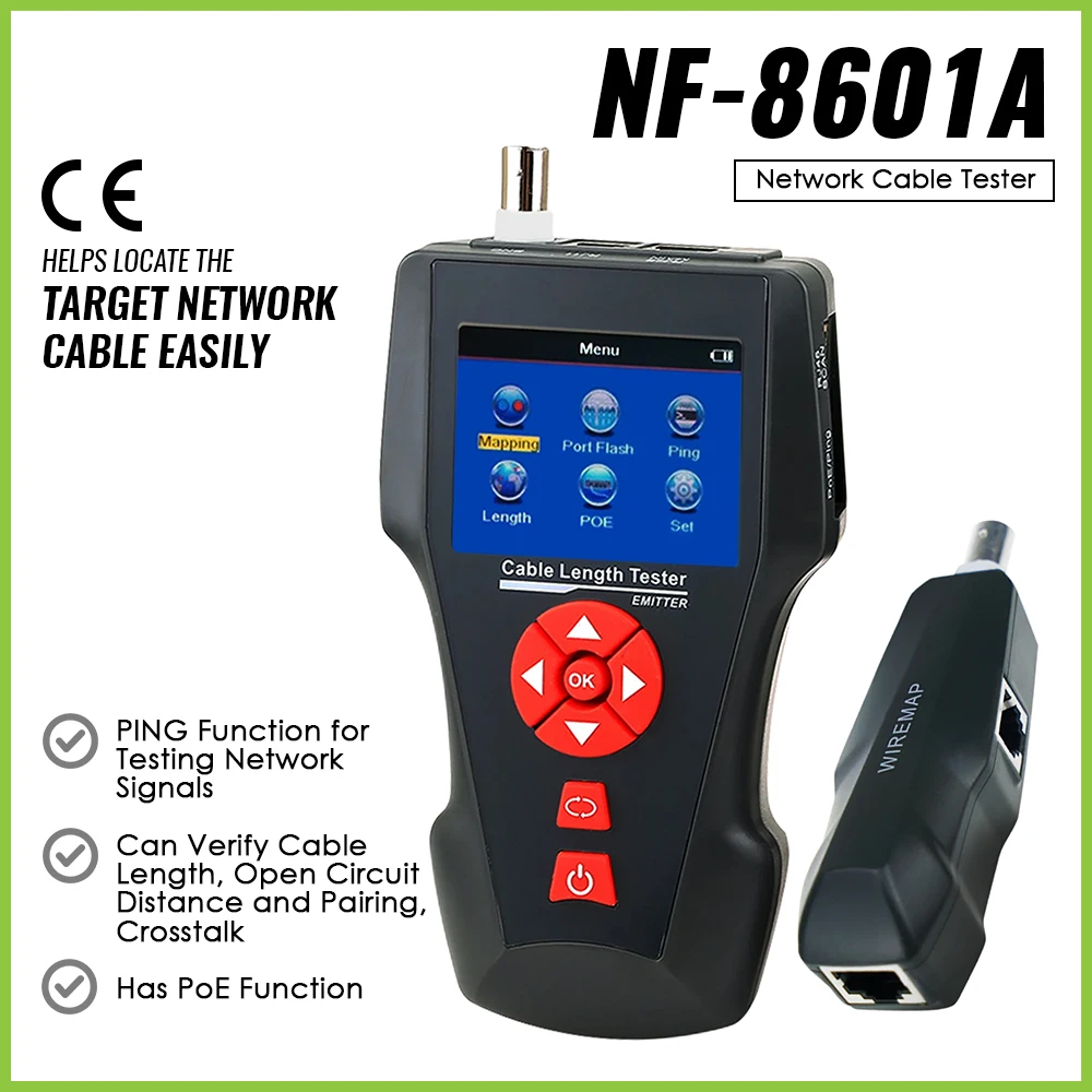 Digital-Cable-Tester-Network-RJ45-RJ11-Multifunctional-Length-Wire ...