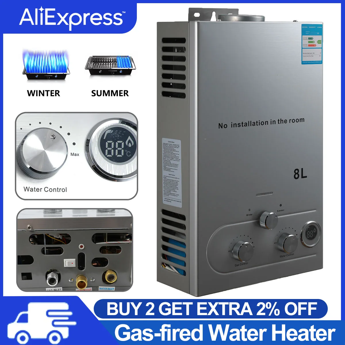 LPG-Gas-Water-Heater-6L-18L-Stainless-Steel-Tankless-Propane-Gas-LPG ...