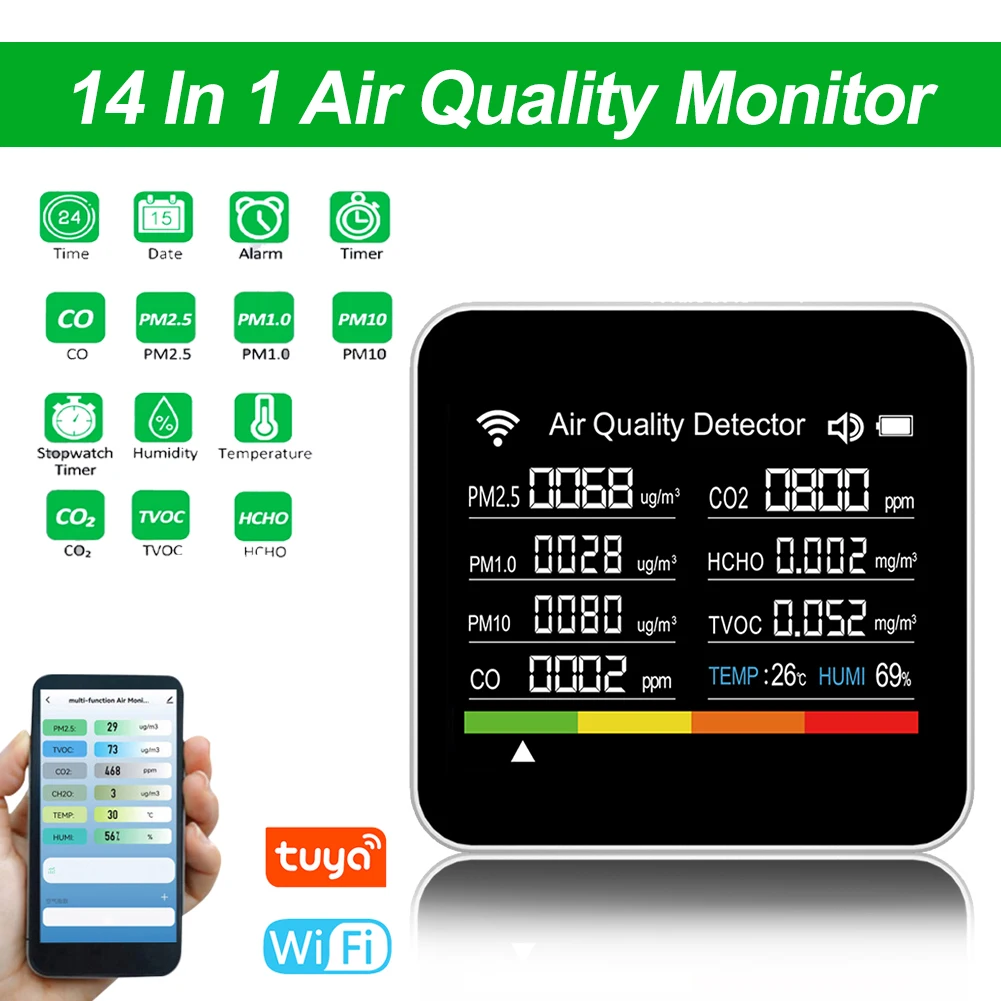 Indoor-Air-Quality-Monitor-14-In-1-Air-Quality-Tester-WiFi-APP-Control ...