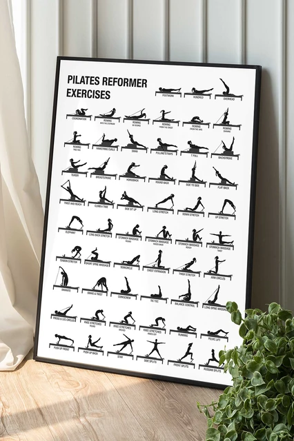 Pilates Reformer Exercises Chart