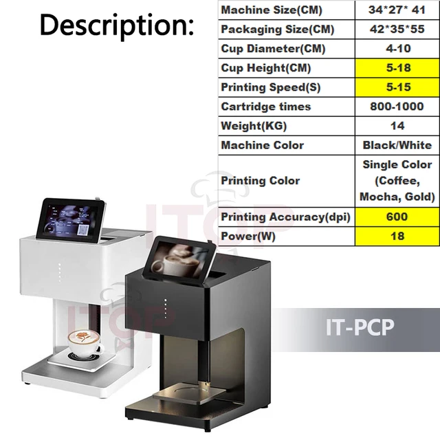 ITOP Automatic Latte Art Machine Coffee Latte Printer, 41% OFF