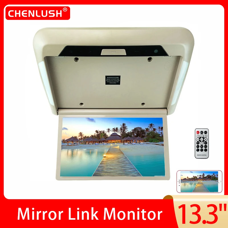 Monitor de montaje en techo para coche, reproductor de vídeo Multimedia ...