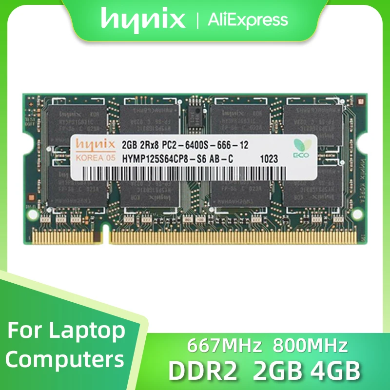 Hynix Ddr2 2gb 4gb 667mhz 800mhz 2r×8 Laptop Ram Notebook Memory Sodimm ...