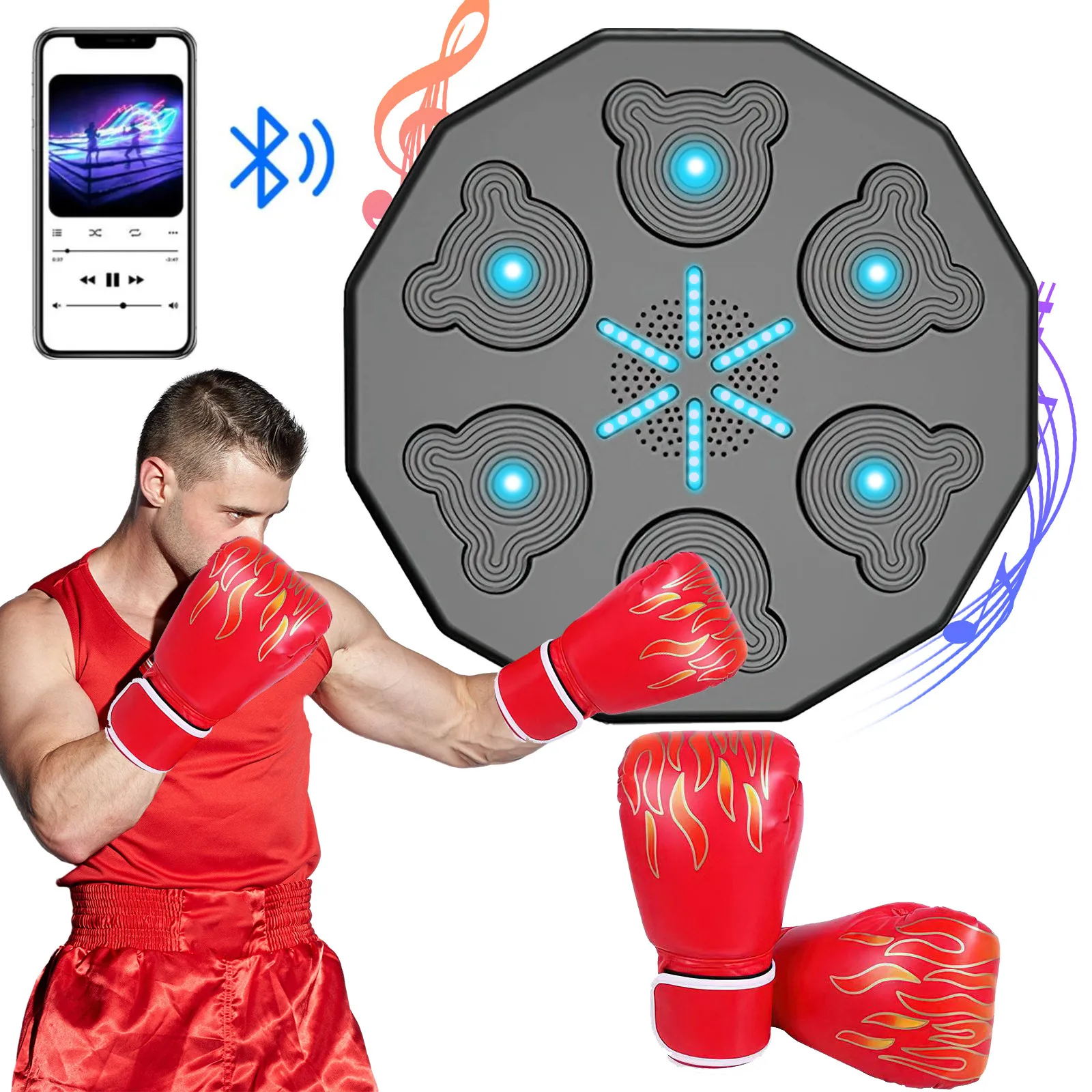 Smart-Music-Boxing-Training-Machine-USB-Boxing-Wall-Target-with ...