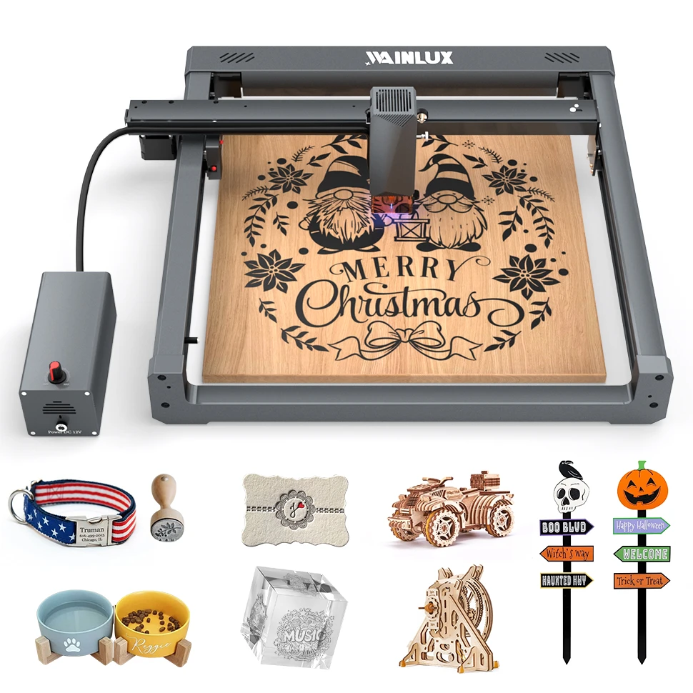 Wainlux L6 80W Laser Engraver With Air Pump Powerful Laser Engraving ...