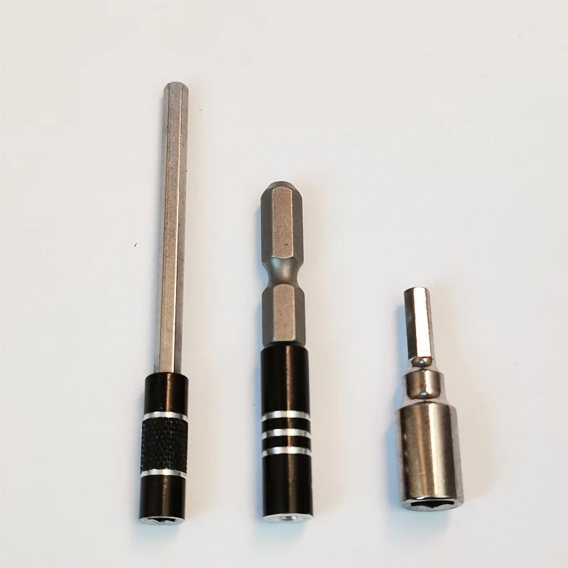 Hex 4mm Extension Bar Magnetic Holder Hex Adapter Hex Shank 1/4" 6.35mm ...