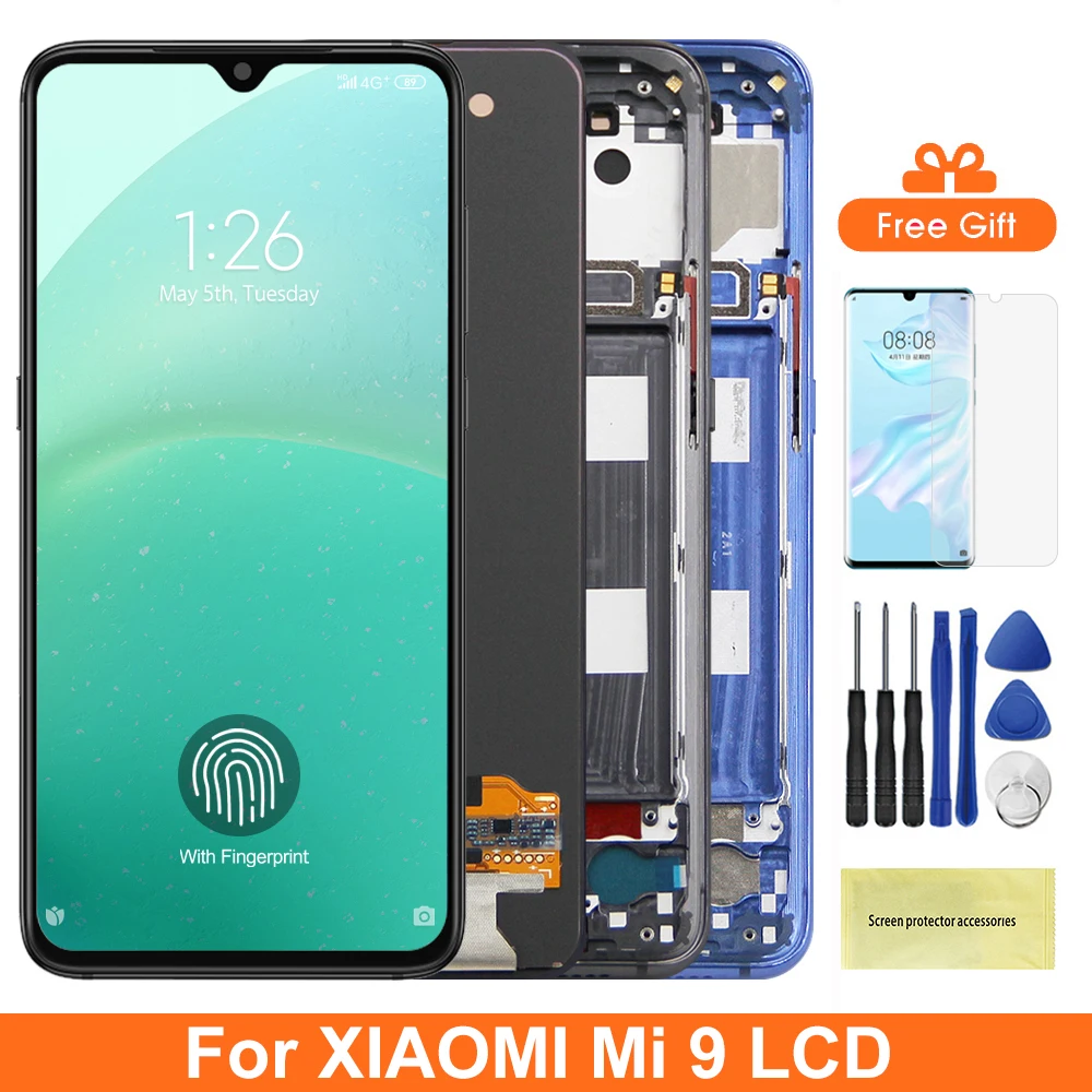 Super-Amoled-LCD-Display-Touch-Screen-Digitador-Montagem-Xiaomi-Mi-9 ...