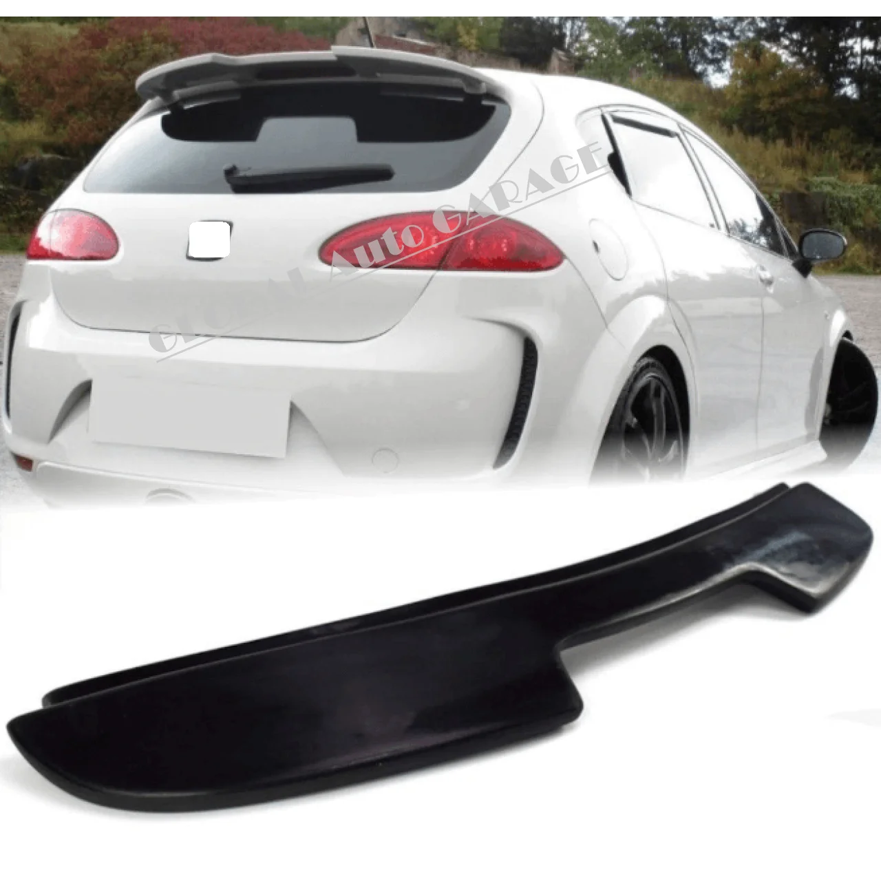 Spoiler For Seat Leon Mk2 2005- 2012 Wing Car Antenna Spoilers Aileron ...