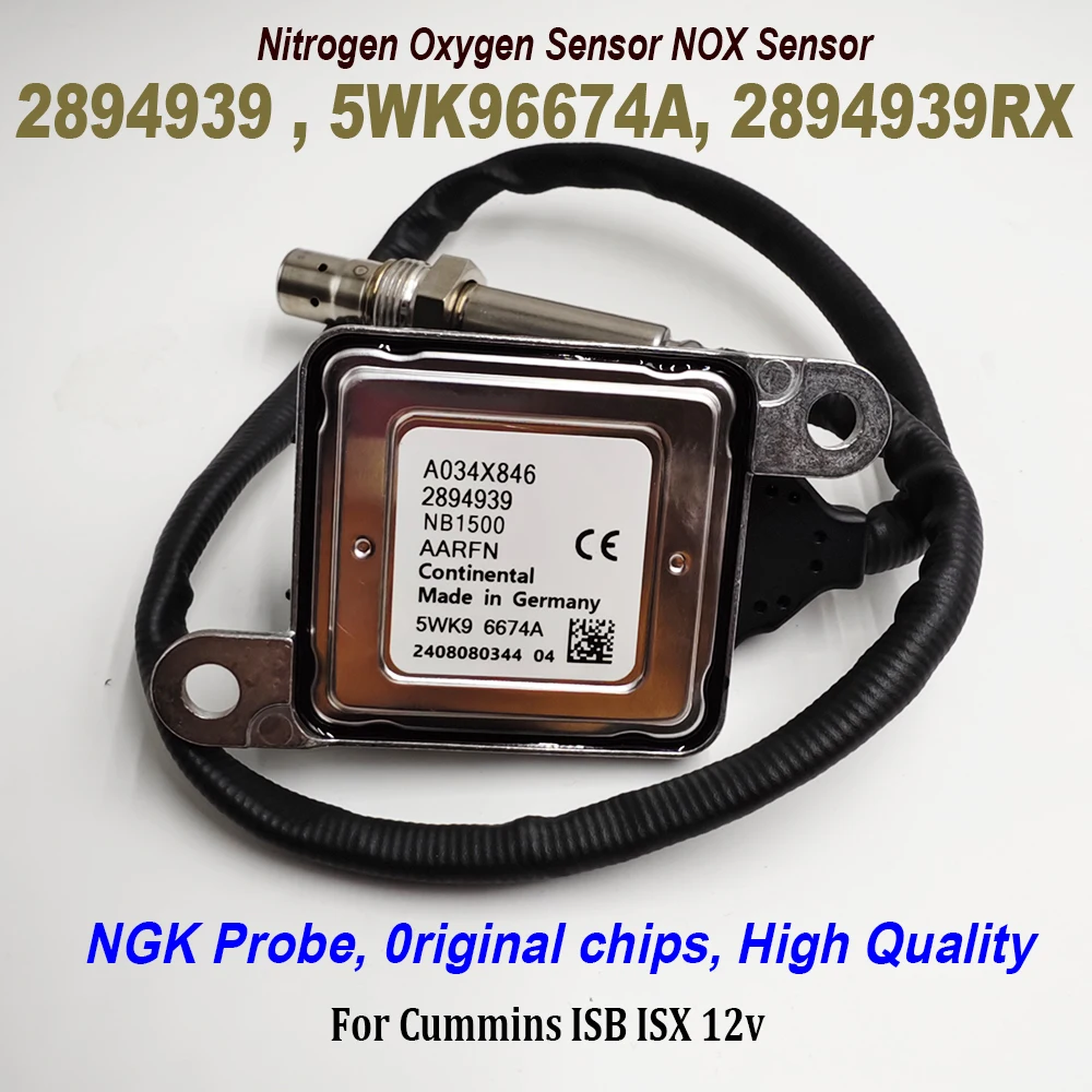 NOx-Sensor-2894939-5WK96674A-2894939RX-Nitrogen-Oxygen-For-NGK-Probe ...