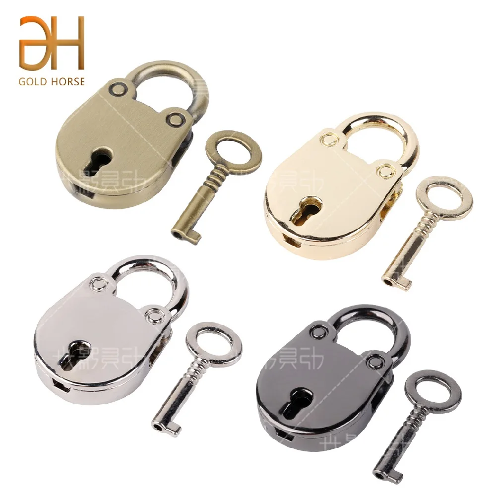 Cat-Shape-Metal-Padlock-Small-Luggage-Box-Lock-with-Key-for-Women-Bag ...