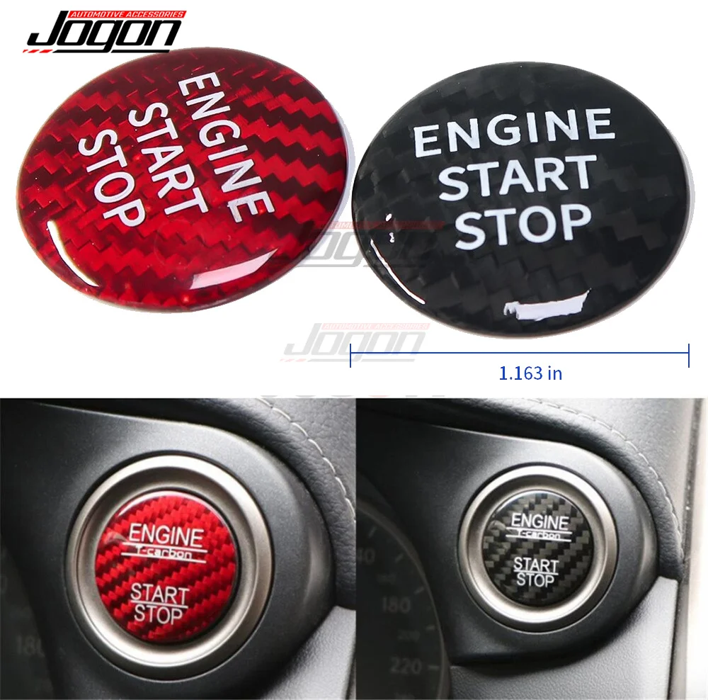 Real-Carbon-Fiber-Start-Stop-Button-Cover-For-Lexus-IS-GS-ES-NX-RC-RX ...