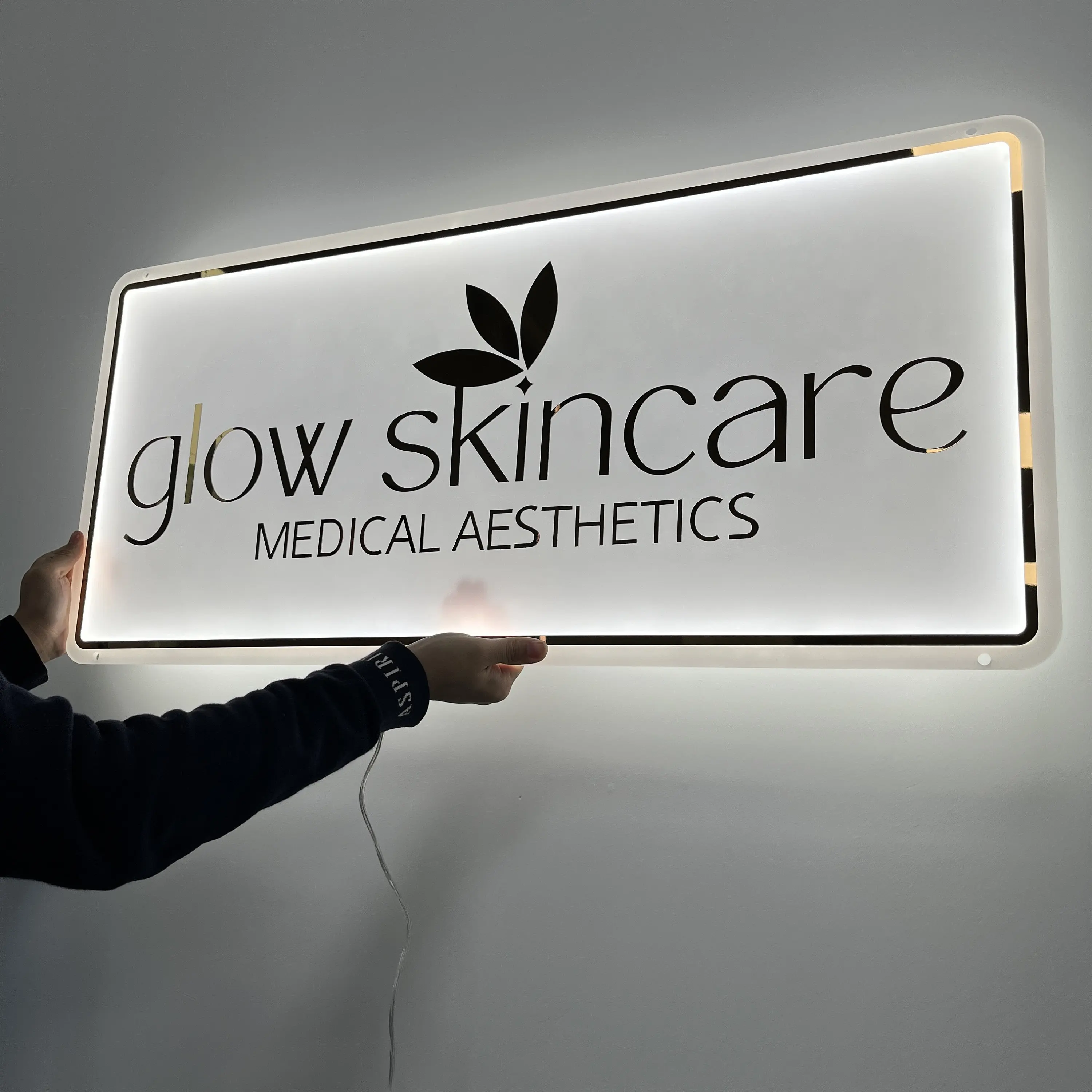 Custom-3D-Acrylic-Wall-Decor-Signs-Rectangle-Acrylic-Business-Logo-Sign ...