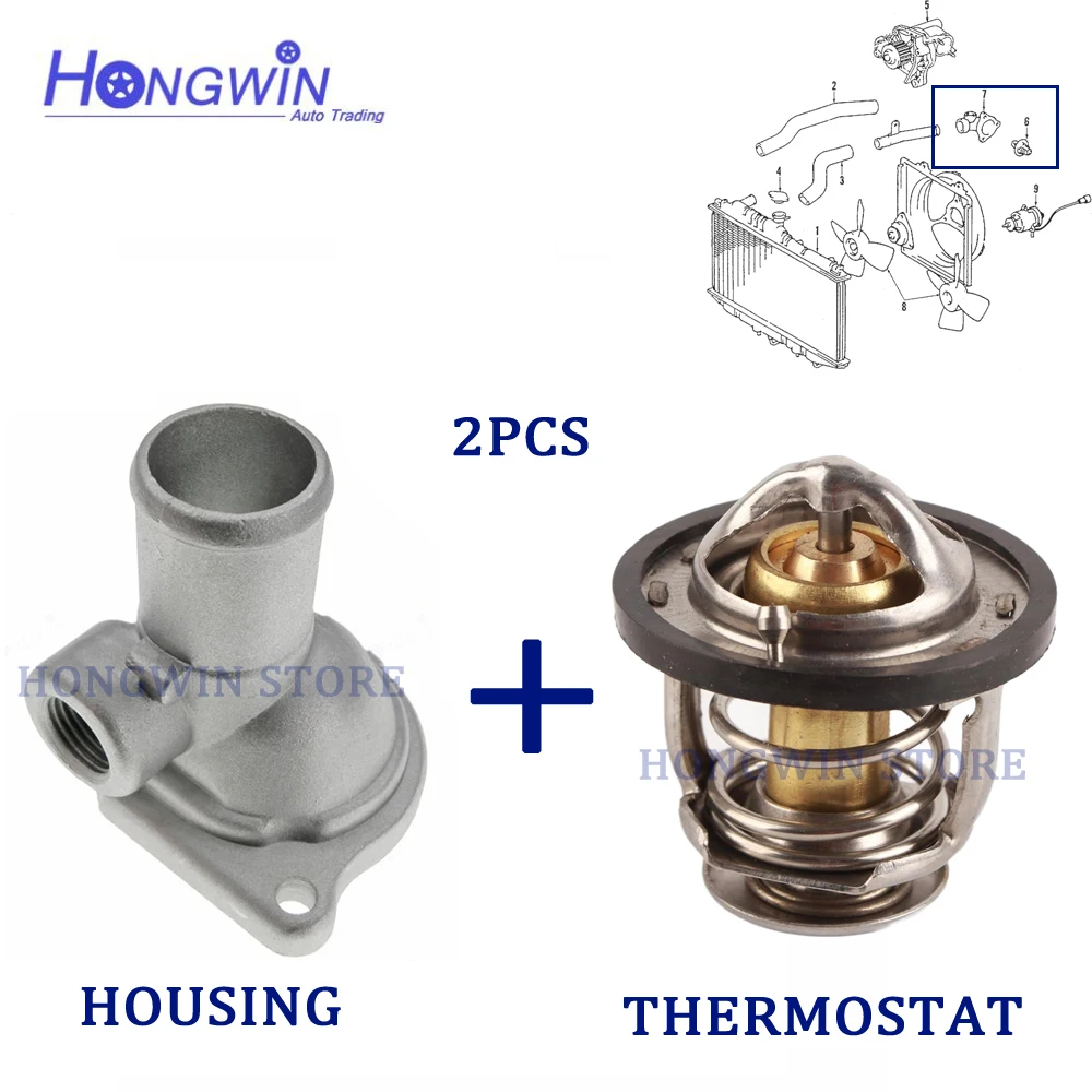 Thermostat-Housing-Water-Outlet-16321-10011-1632110011-Fits-Toyota ...