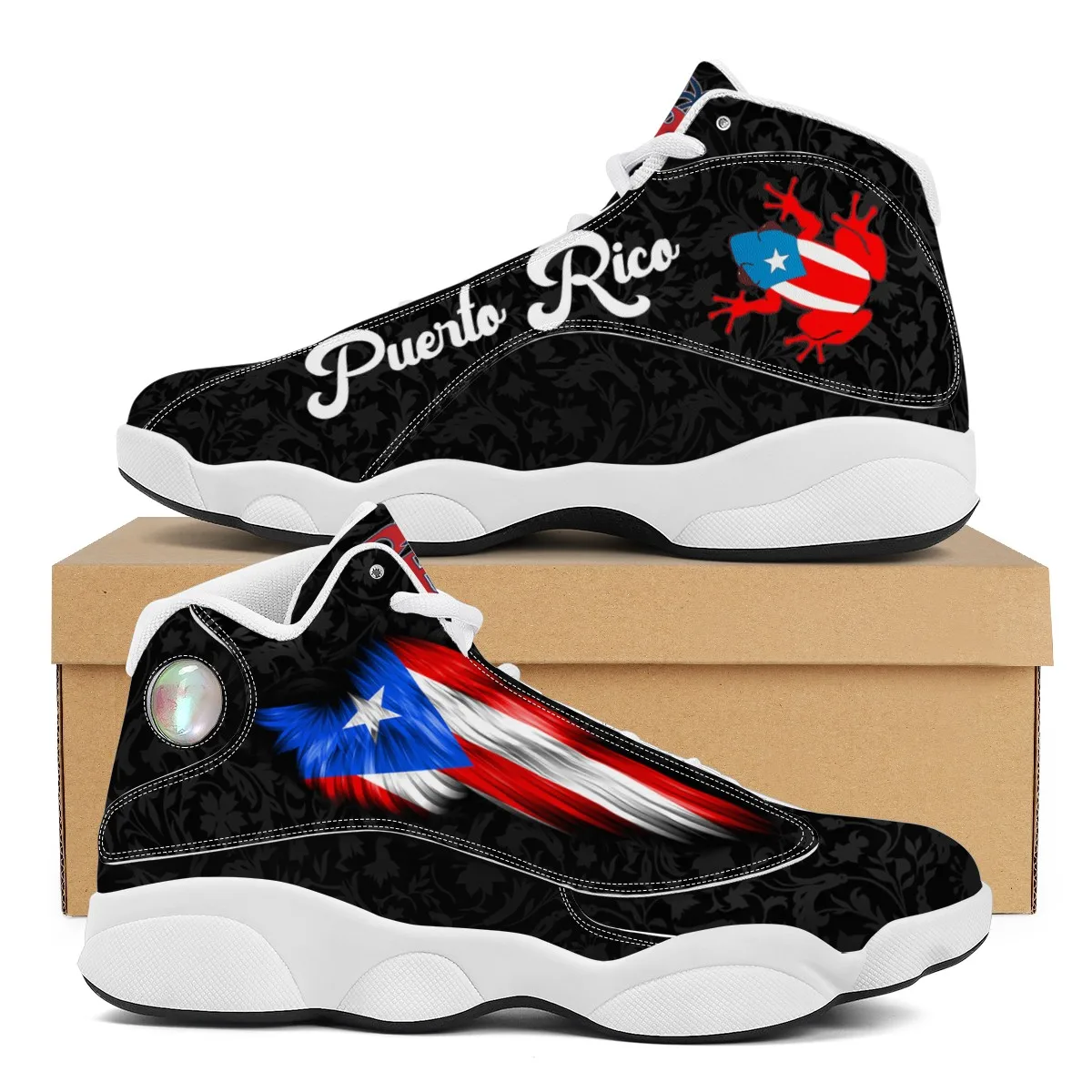 Zapatillas-de-baloncesto-con-estampado-de-bandera-de-Puerto-Rico-para ...