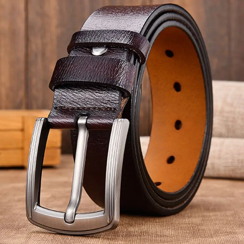 Cow Genuine Leather Luxury Strap Male Belts for Men New Large Plus ...