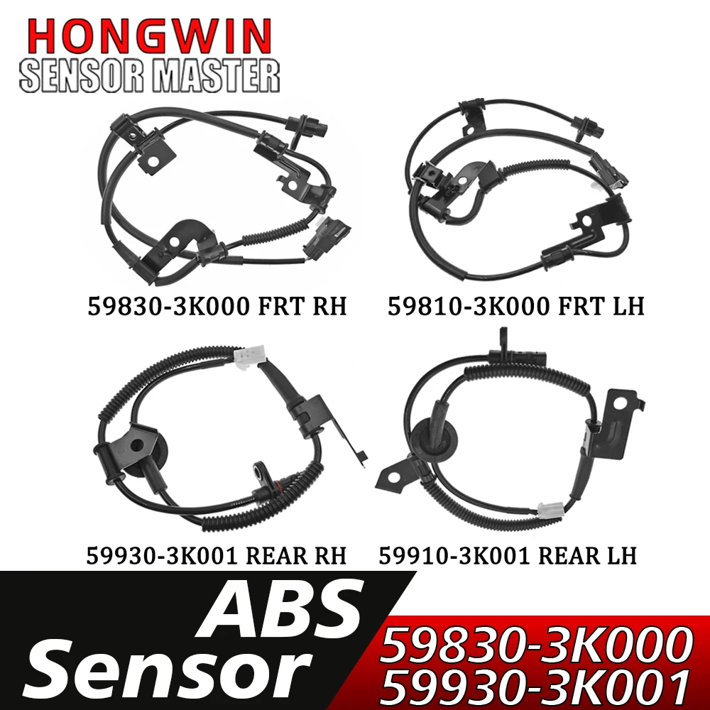 Front Raer Left Right ABS Wheel Speed Sensor 59810-3K000,59830-3K000 ...