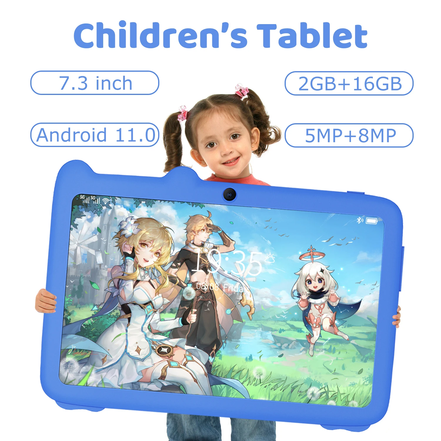 2023-New-Kids-Tablet-7-3-inch-tablet-android-2GB-Ram16GB-Rom-5MP-8MP ...