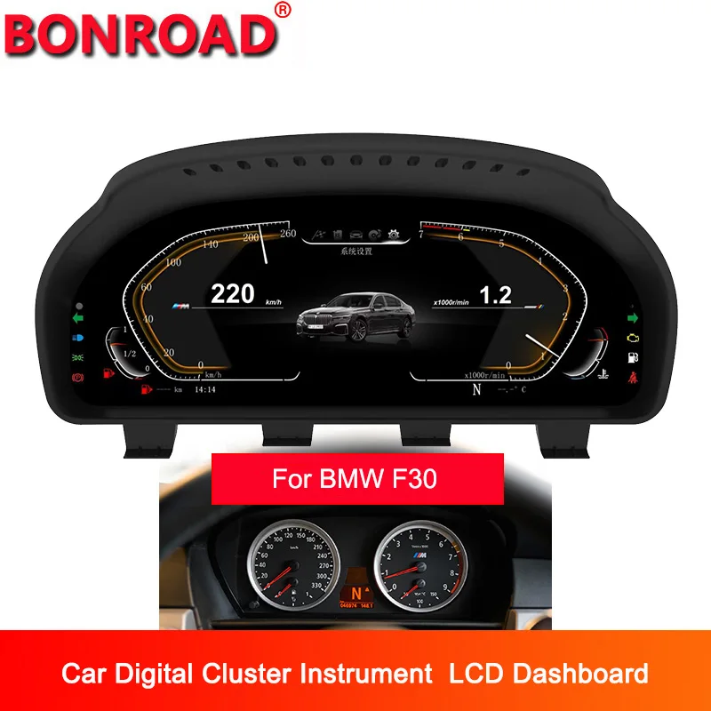 Bonroad-12-3-Car-Digital-Dashboard-Panel-Virtual-Instrument-Cluster ...