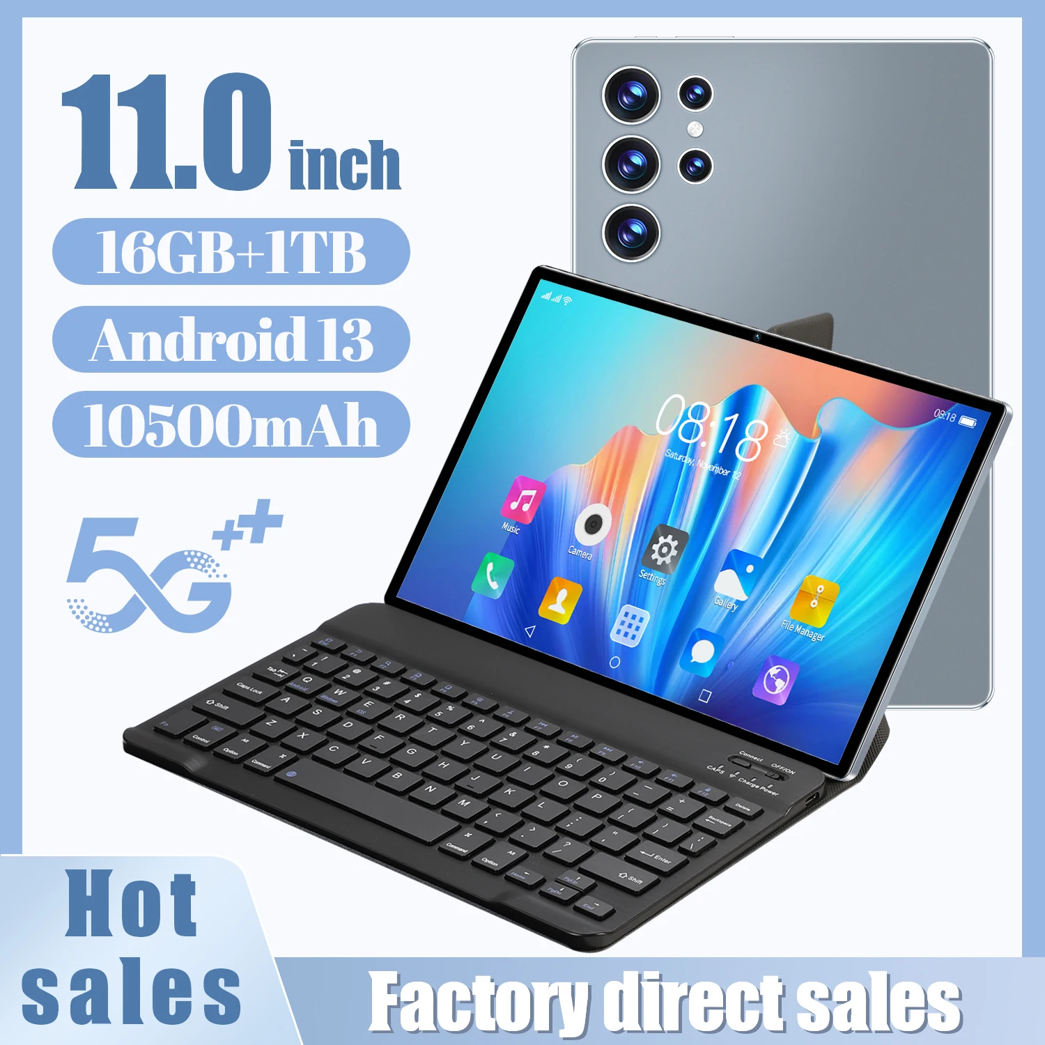 Tablet-Dual-SIM-com-Teclado-Android-13-0-16GB-RAM-1TB-ROM-WiFi-GPS ...