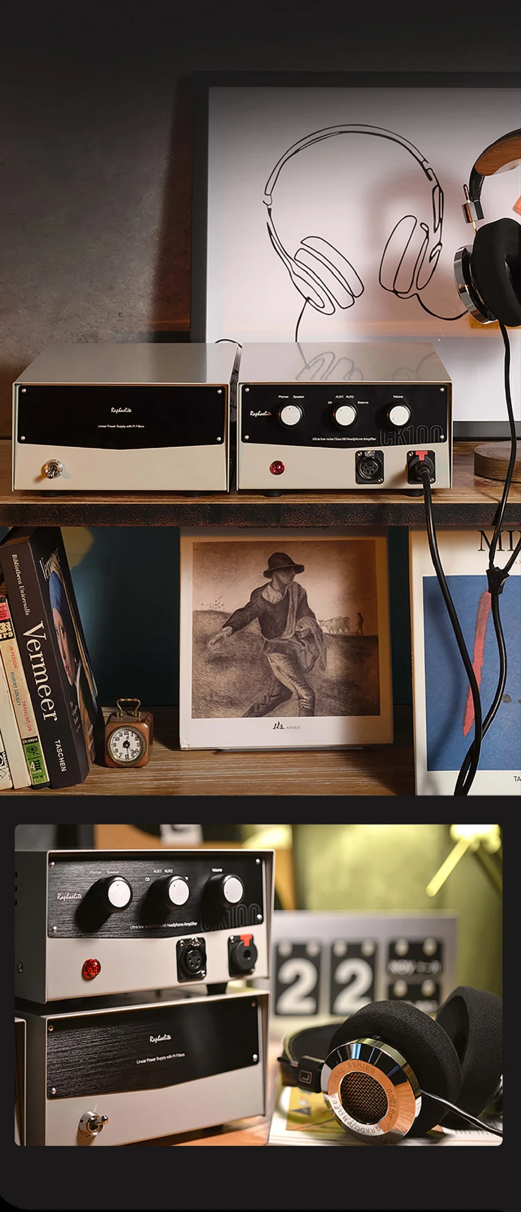 Raphaelite CK100 Balanced Headphone Speakers Amplifier