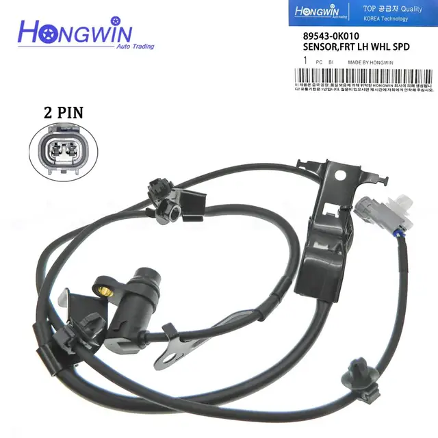 89543-0K010 89542-0K010 Front Left Right Wheel Speed ABS Sensor For ...