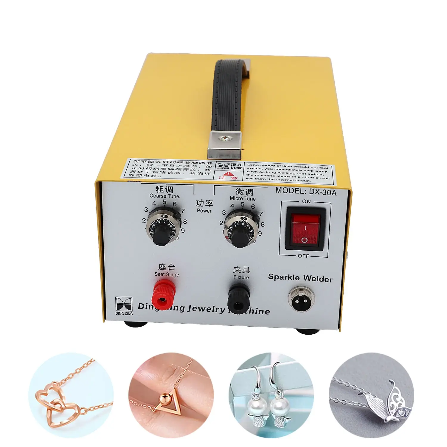 30A Spot Welding Handheld Pulse Sparkle Welder Gold Soldering Machine ...
