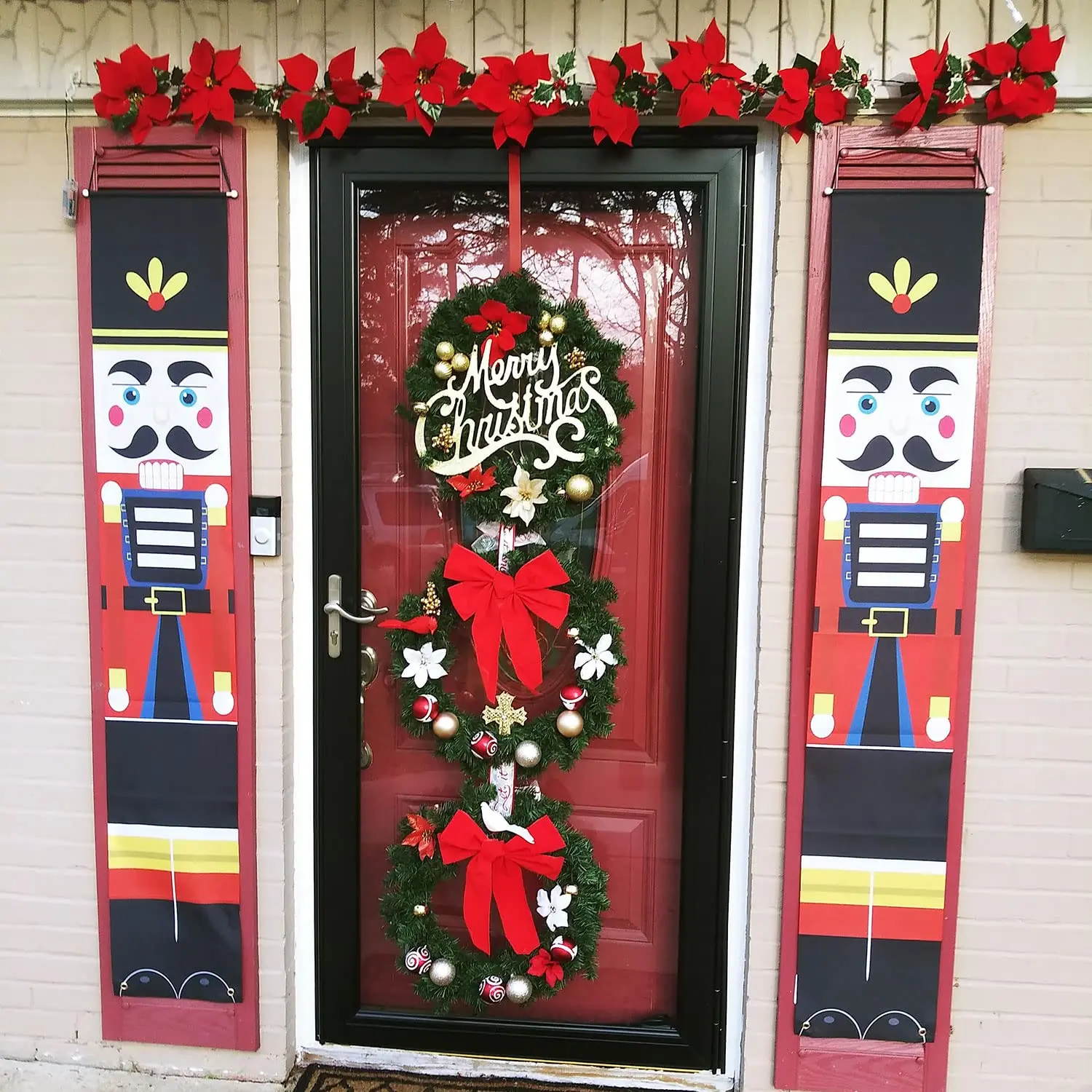 Christmas Door Decorating Contest Fireplace