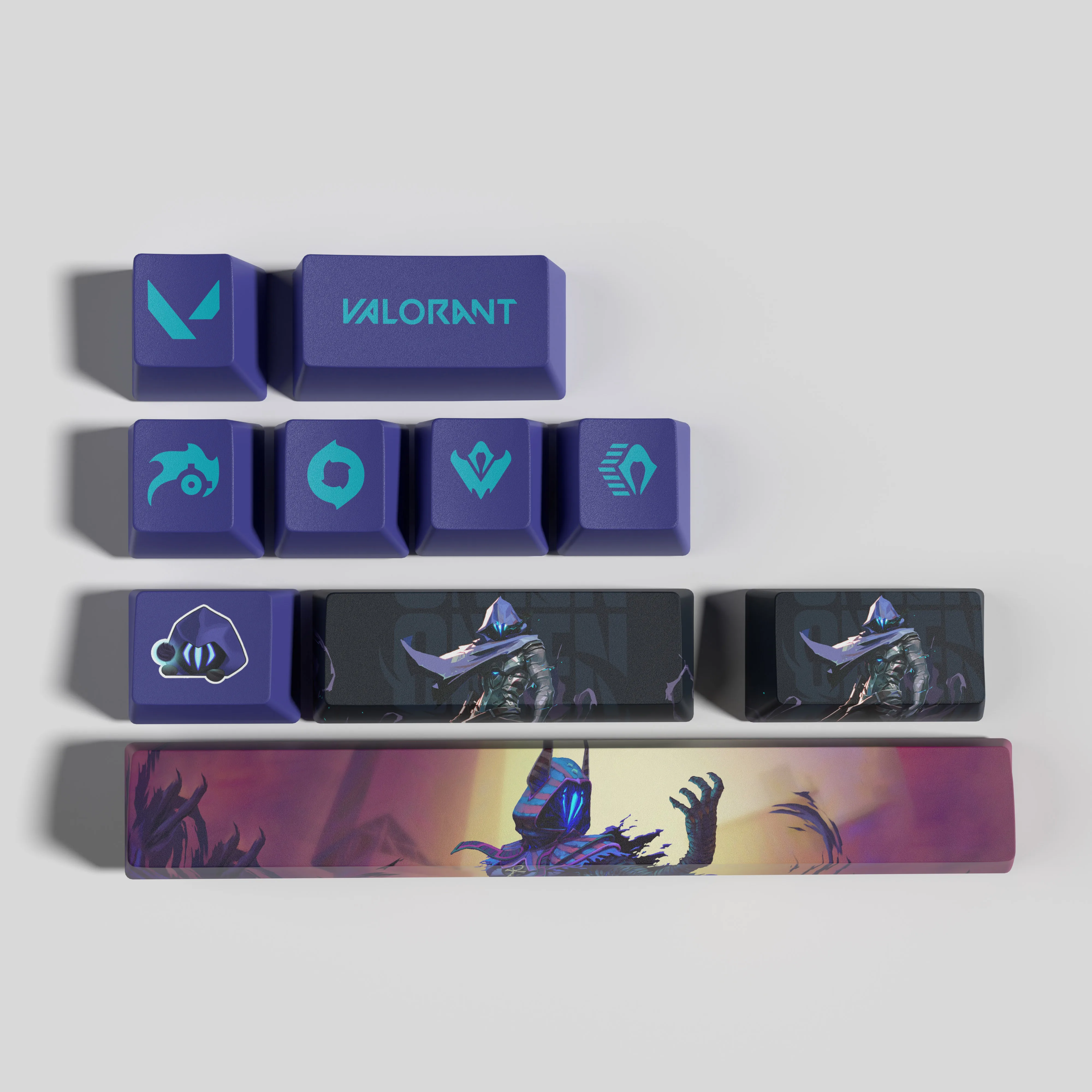Valorant Game Keycaps Omen Jett Killjoy Sage Cypher Chmber OEM Profile ...