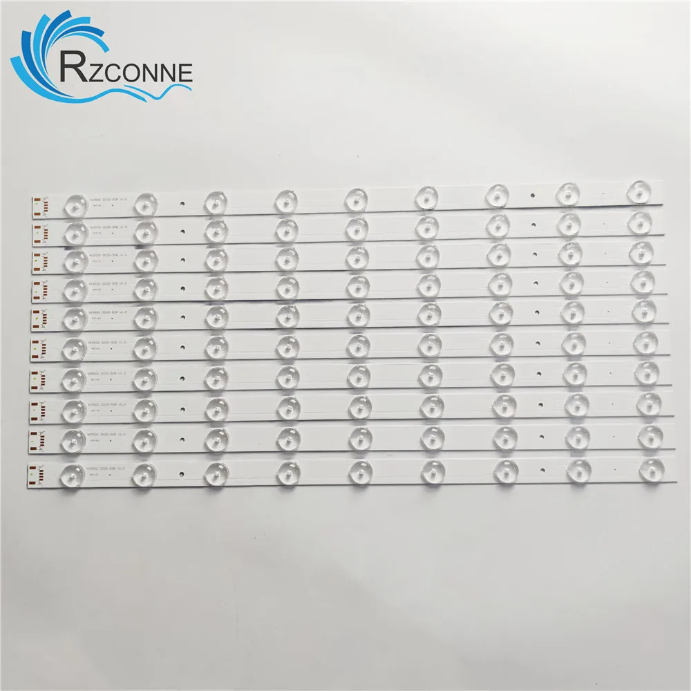 10 PCS 450mm LED Backlight strip 9 Lamp for DIY all purpose compatible UPDATE CCFL LED LCD TV 3V ...