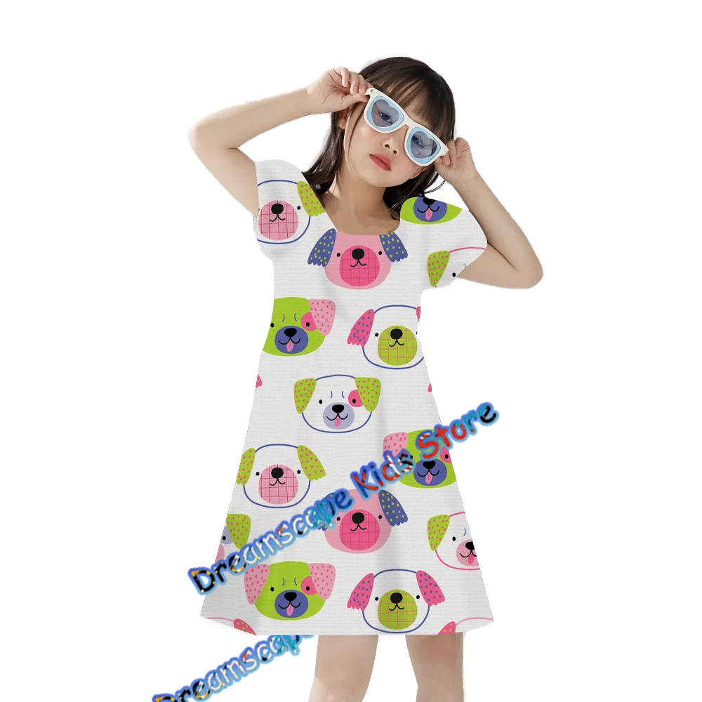 Funny-Gog-Printing-2024-New-Style-Girls-Fashion-Infantile-Dresses ...