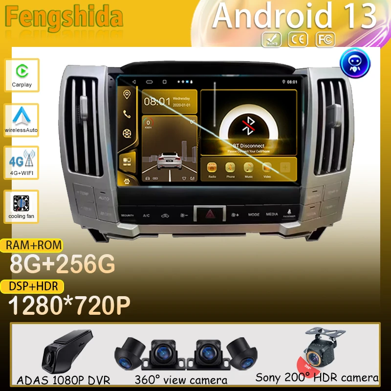 Android-For-Lexus-RX300-RX330-RX400-2004-2007-Auto-Radio-Navigation ...