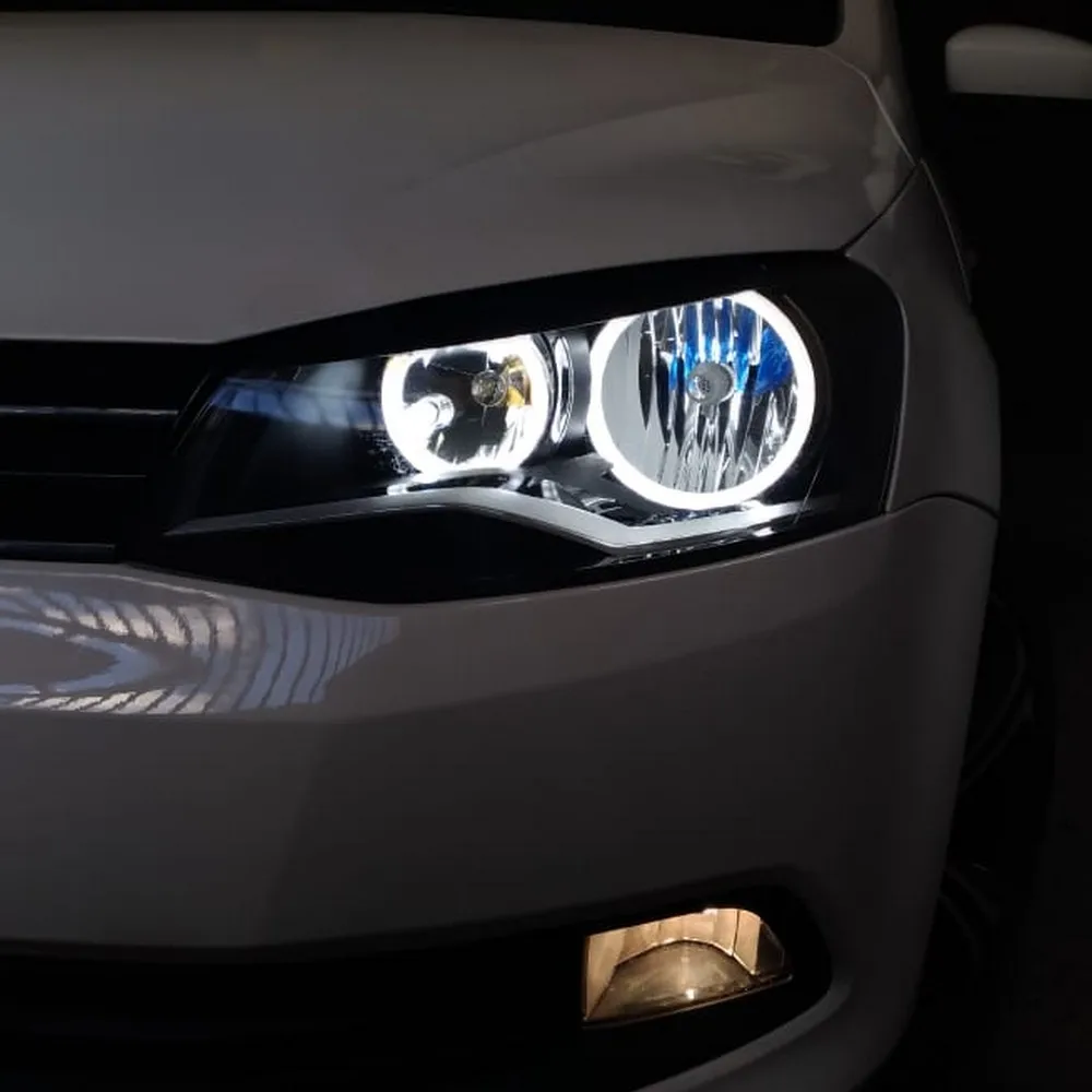 Angel Eyes EXPAMP DRL Para Seu Farol Vw Voyage Saveiro Gol