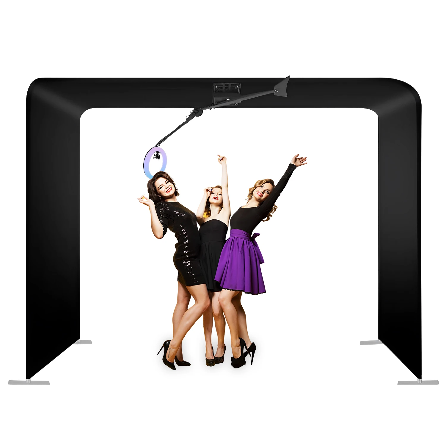 Overhead-360-Photo-Booth-Machine-Sky-360-Video-Booth-Automatic-Spinning ...