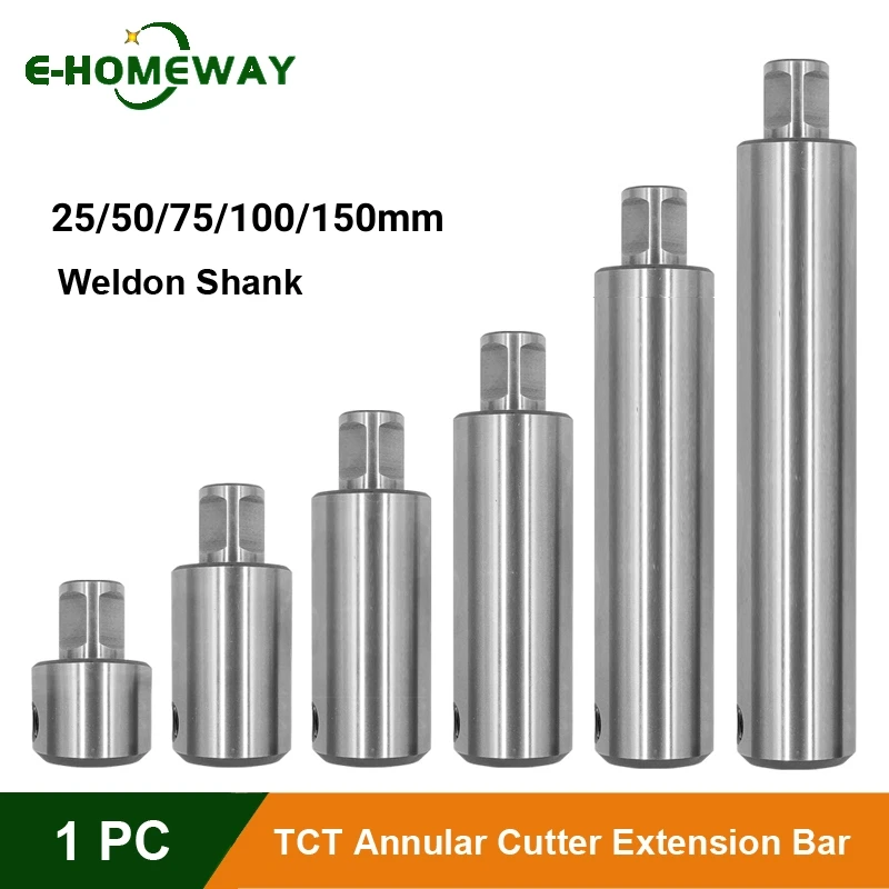 Barre-d-extension-de-coupe-annulaire-TCT-arbre-de-coupe-annulaire-19mm ...