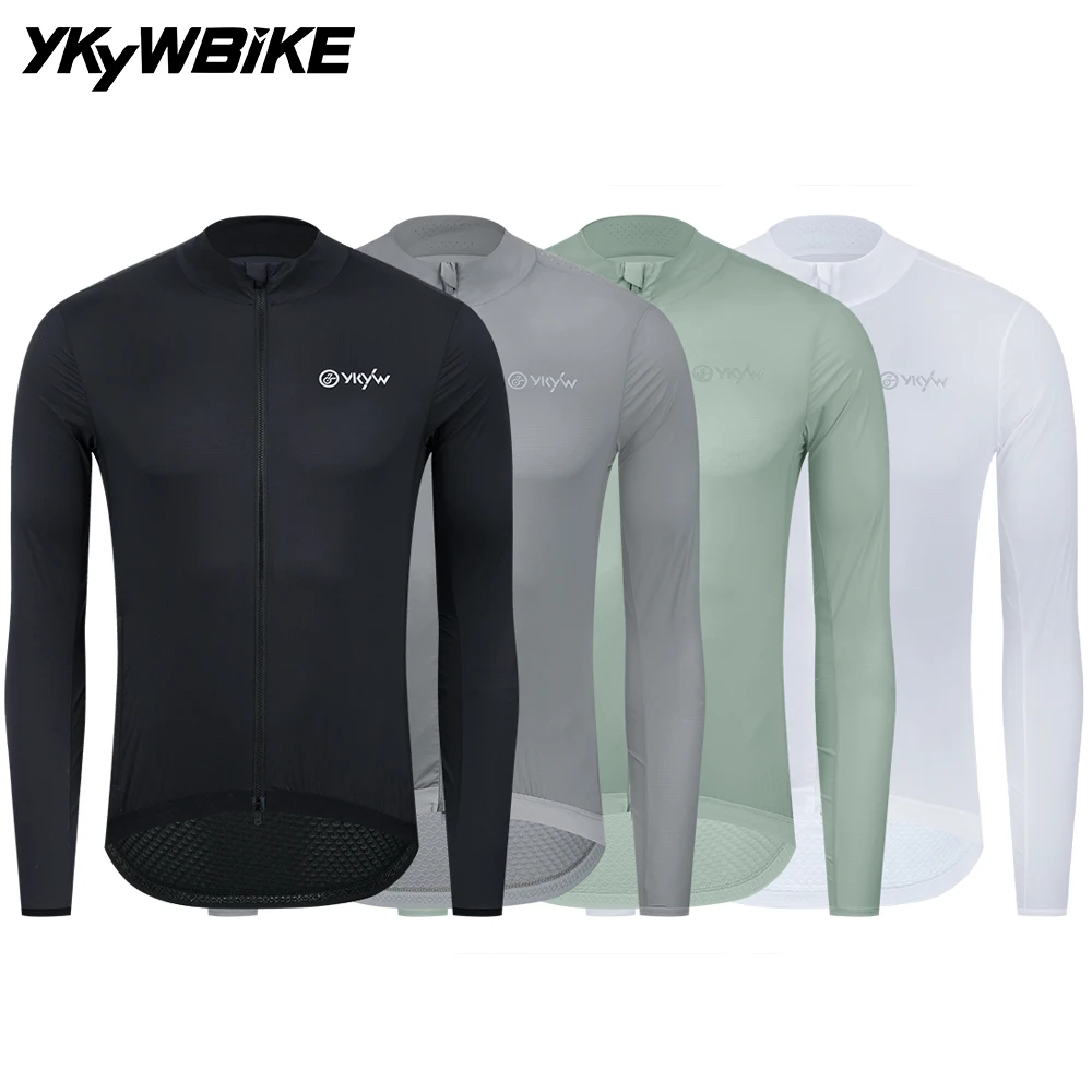 YKYWBIKE-chaqueta-de-ciclismo-para-hombre-ropa-ligera-de-manga-larga-impermeable-a-prueba-de ...