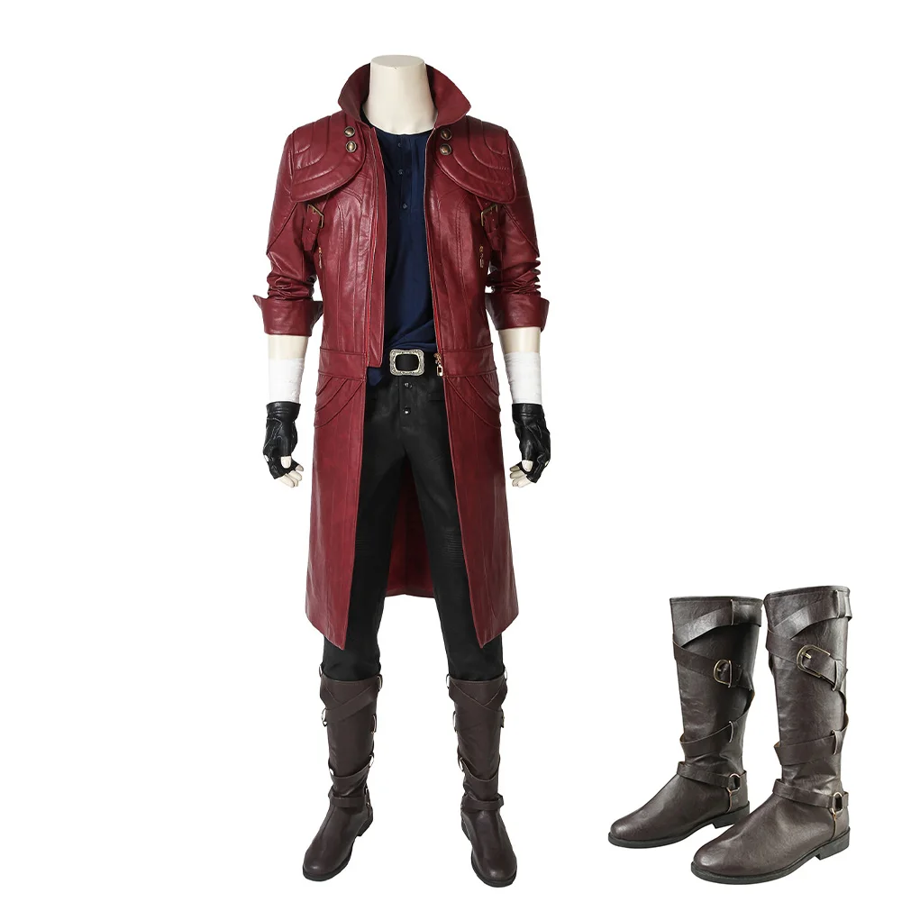 Dante-Cosplay-Costume-Game-DMC-5-Men-Long-Coat-Outfits-Halloween ...