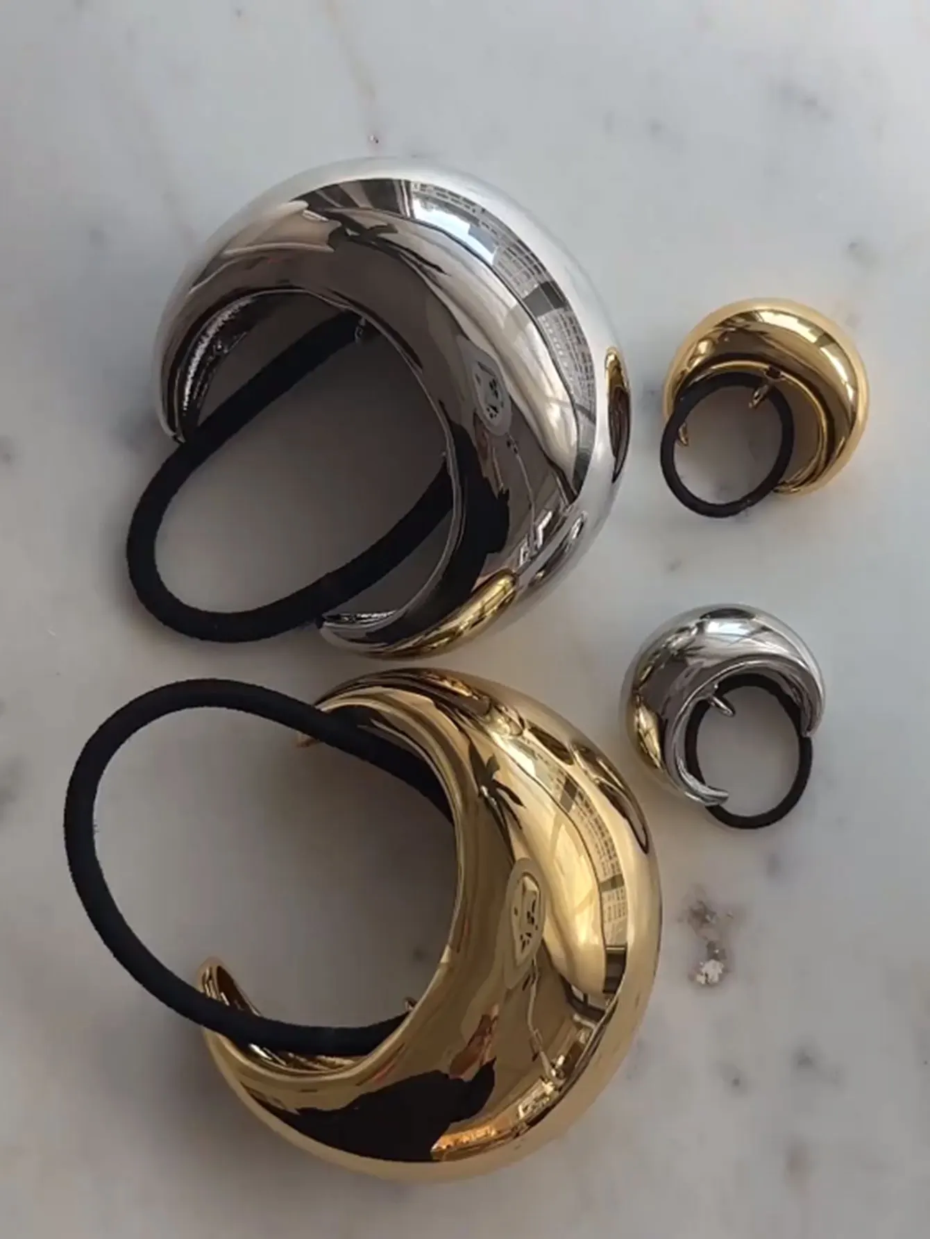 Uworld-Stainless-Steel-18k-Gold-Color-Waterproof-Mini-Dome-Pony-Cuff ...