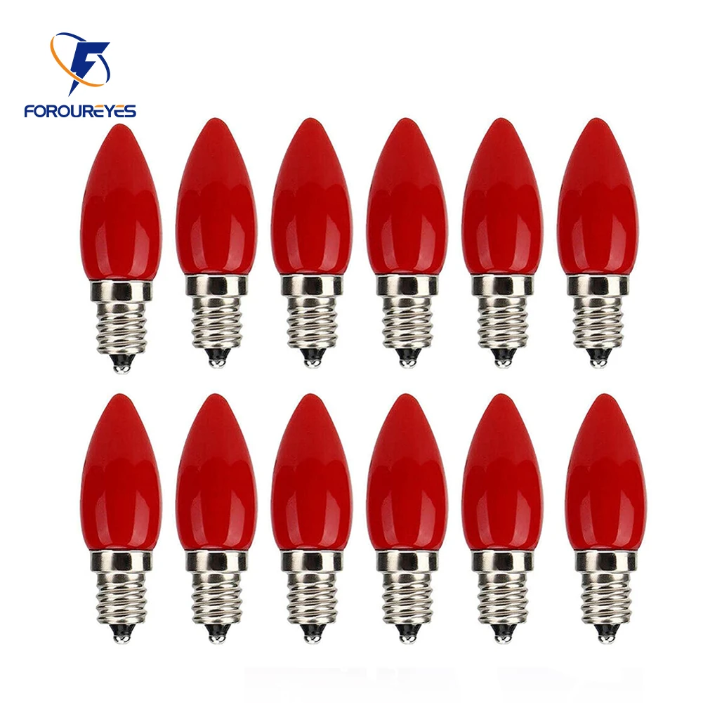10pcs-E12-LED-candle-bulb-110V-220V-1-5W-Glass-Cover-Red-lighting-Bulb ...