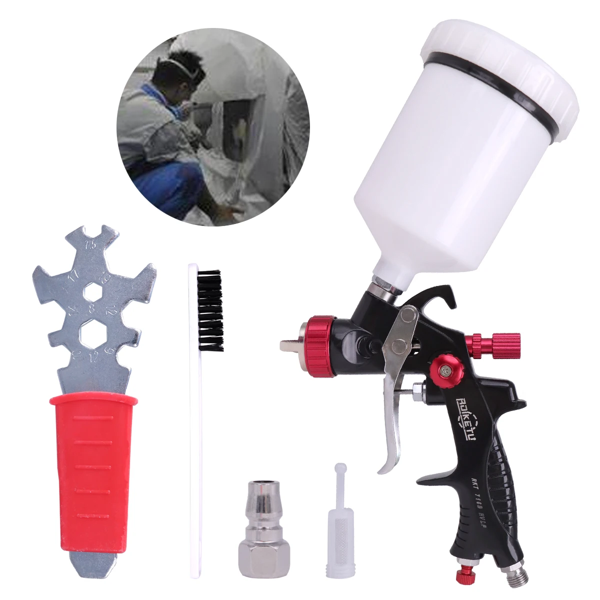 1-3mm-Nozzle-716-Professional-HVLP-Paint-Spray-Gun-Airbrush-For ...