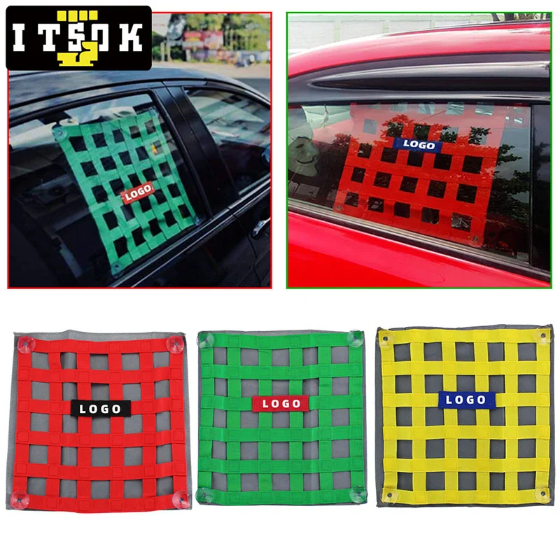 Jdm Car Window Net Nylon Non-woven Fabric Universal Multicolor ...