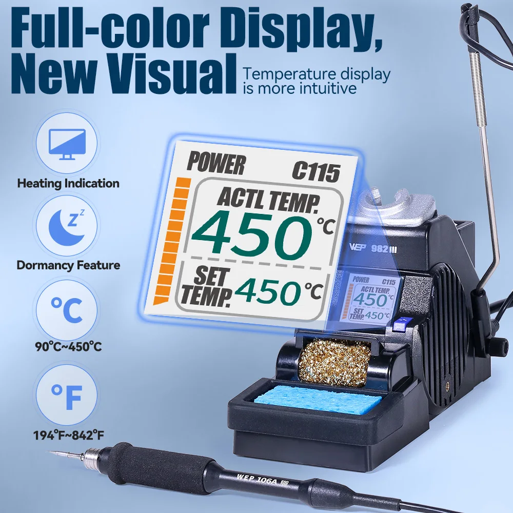 WEP-982-III-Precision-Soldering-Iron-Station-115-210-LED-Digital ...