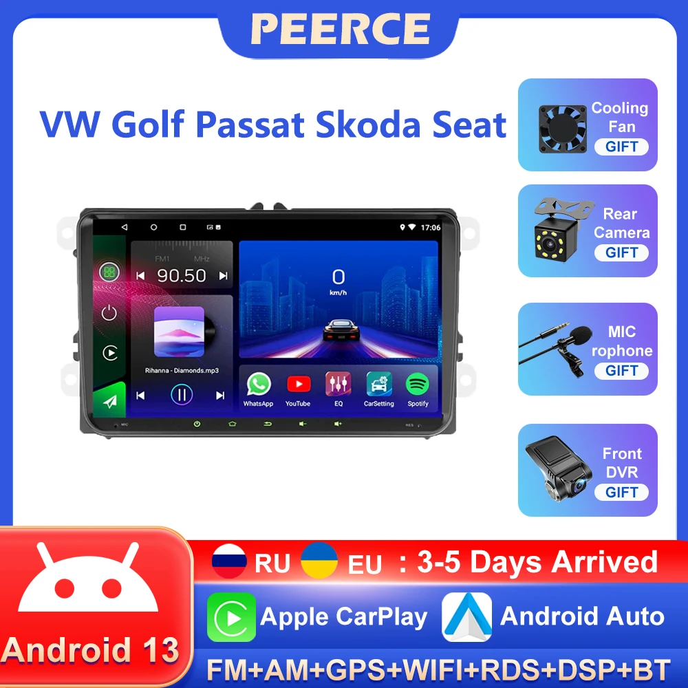 Android-13-Carplay-Android-Auto-9-Car-Radio-Multimedia-Player-GPS-For ...