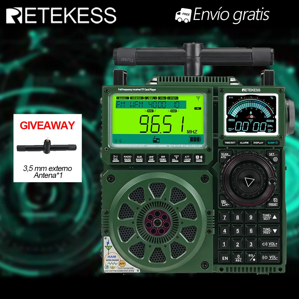 Retekess-TR113-radio-fm-portatil-recargable-Radio-digital-multibanda ...