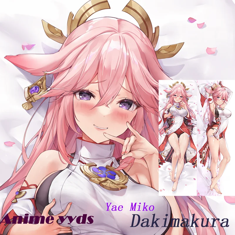 Dakimakura-Anime-Yae-Miko-Genshin-darbe-v-cut-yast-ift-tarafl-bask-ya ...
