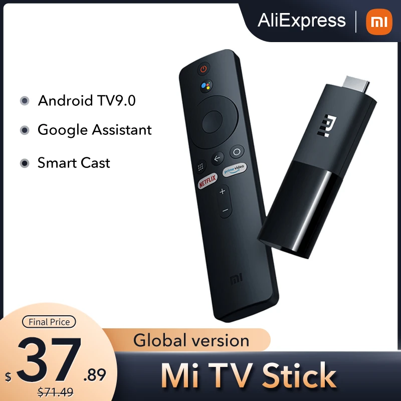 Mi Tv Stick Xiaomi Mi Tv Stick Box Android Tv 9.0 4-core 1080p Hd Dual ...