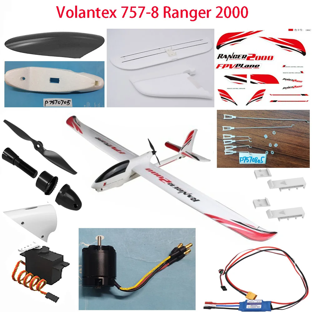 Volantex-757-8-Ranger-2000-RC-piezas-de-avi-n-h-lice-Servo-cuernos-caja ...
